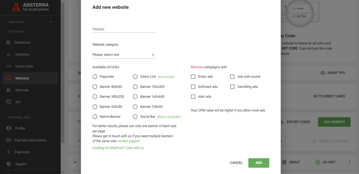 Guide to Adsterra Publisher Requirements for Monetizing a Website