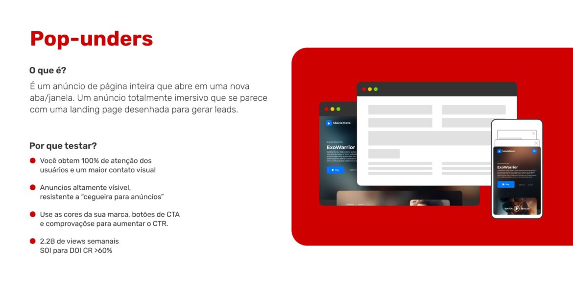 10 Melhores Redes de Anúncios Pop (Pop-unders & Pop-ups) em 2023
